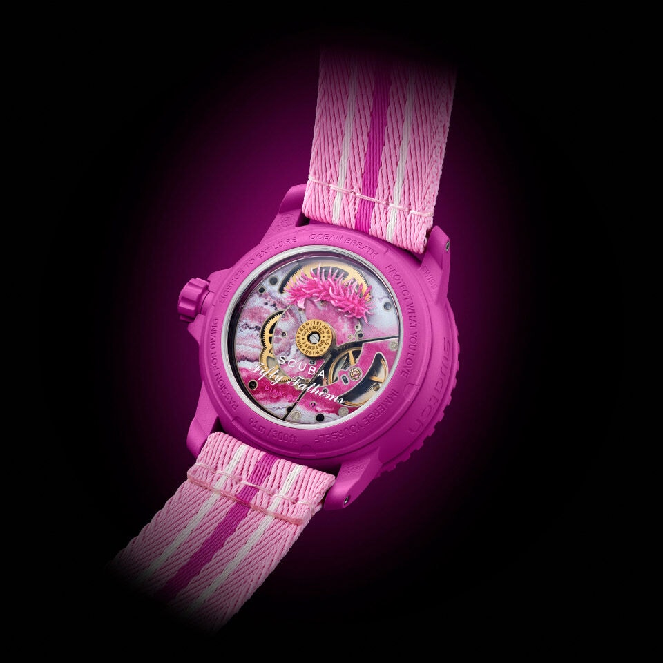 PINK OCEAN : Collection Bioceramic Scuba Fifty Fathoms