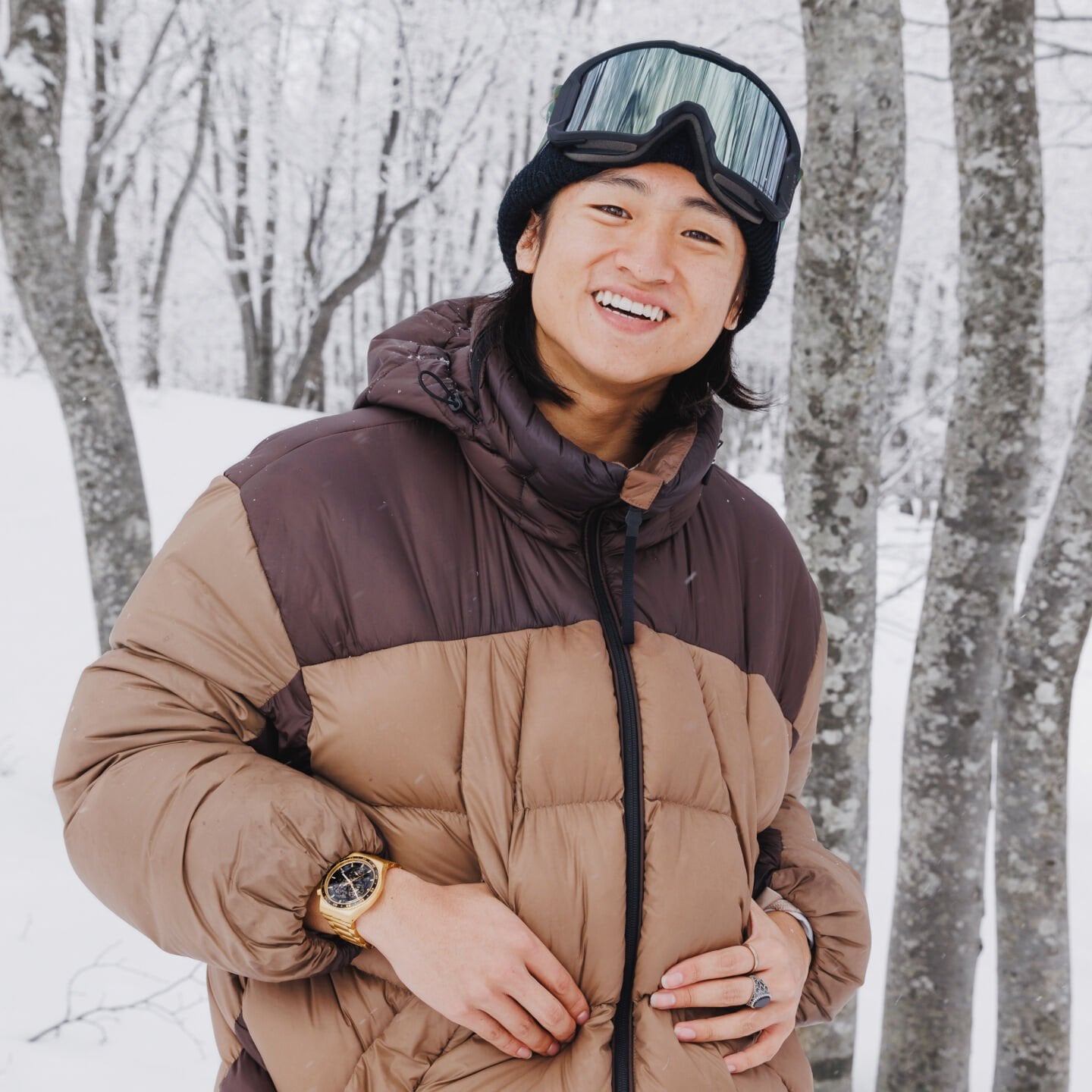 Kaishu Hirano, record-breaking snowboarder on the Swatch Proteam