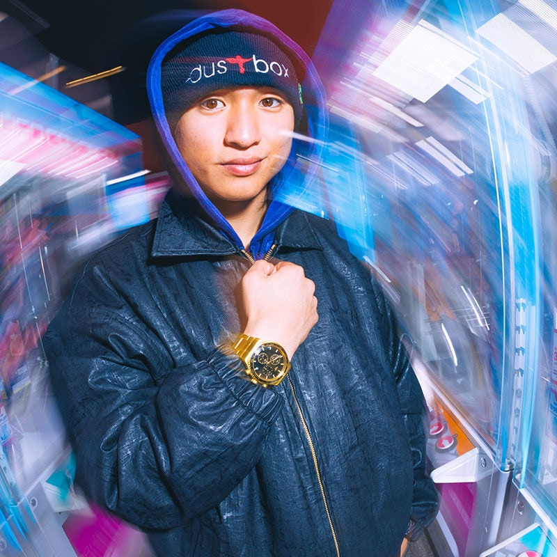 Kaishu Hirano, record-breaking snowboarder on the Swatch Proteam