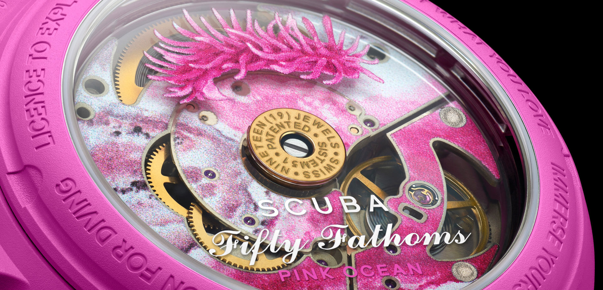 PINK OCEAN：Bioceramic Scuba Fifty Fathoms 系列
